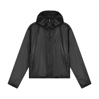 Arte Gl&auml;nzender Nylon-Windbreaker - - Jackets - Herren - Schwarzk - S