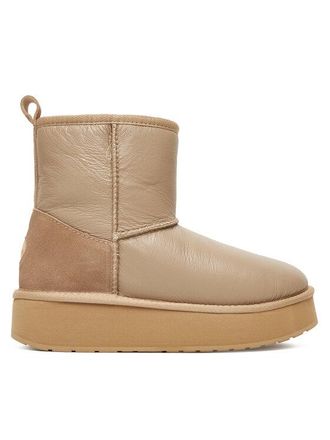 Emu Schneeschuhe Stinger Mini Flatform Leather W13189 Beige
