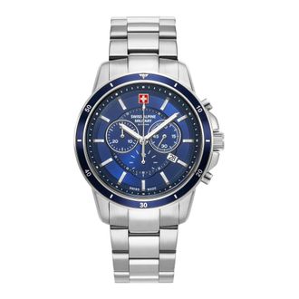 Swiss Alpine Military Analog Chronograph - - Accessories - Herren - Blau - ONE SIZE