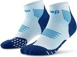CEP Chaussettes de course courtes avec compression pour homme, Core 5.0 Low Cut, taille III/M / 39-42, ice/bleu