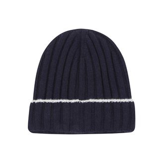 Brunello Cucinelli Rippstrick-Beanie aus Kaschmir - - Accessories - unisex - Blau - XL