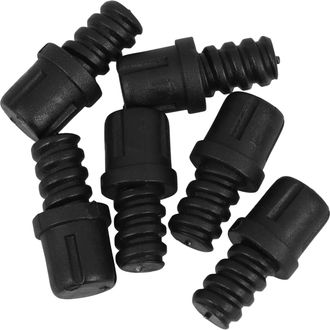 SOLUSTRE 6 St&uuml;ck Wc B&uuml;rstenkopf Ersatzset mit Gewindegriff Adapter aus Robustem Kunststoff Verbindungsst&uuml;ck f&uuml;r Wc B&uuml;rstenstangen Universell f&uuml;r Badezimmergebr