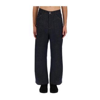 Ymc You Must Create Pantalon large - Homme - Pantalons - Bleu - Taille: W28