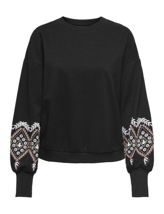 Only Onlbrooke L/S O-Neck Flower SWT Noos