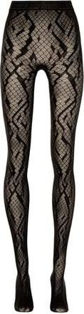 Wolford Collant en dentelle phyton