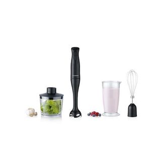 Severin Severin 4-in-1 Stabmixer inkl. 700ml Mix- & Messbecher, Schneebesen, Zerkleineraufsatz, Mixstab, abnehmbarer P&uuml;rierfu&szlig;, Turbotaste, Easy Click System,