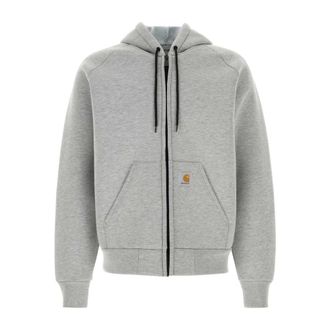 Carhartt Work in Progress Graue Car-Lux Kapuzenjacke - - Sweatshirts & Hoodies - Herren - Grau - S