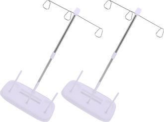 Aboofan 2 St&uuml;ck Stickgarnhalter Kegelspulenst&auml;nder f&uuml;r Haushaltsn&auml;hmaschine Robuste Drehbare Garnrollenhalter mit Platzsparendem Design f&uuml;r Gleichm&auml;&szlig;igen Fade