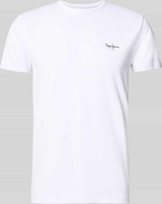 Pepe Jeans London Slim Fit T-Shirt aus Baumwoll-Mix Modell ORIGINAL BASIC 3