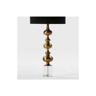 Les Tendances Les Tendances - Pied de lampe m&eacute;tal dor&eacute; et verre Rodile