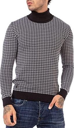 Red Bridge Pull à col roulé pour Hommes Sweat col Haut Noir XXL