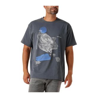 Peak Performance Herren Grafik Tee Blau Polo T-shirt - - Tops - Herren - Blau - M