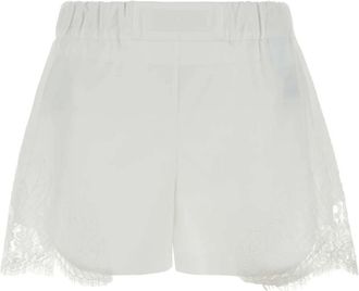 Versace Femme, Shorts, Blanc, Taille: 34 FR Poplin Shorts