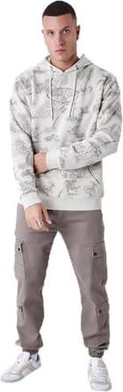 Project X Paris Sweat &agrave; Capuche motif mythologique Greige S