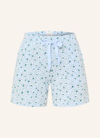 Schiesser Schlafshorts Mix+Relax blau