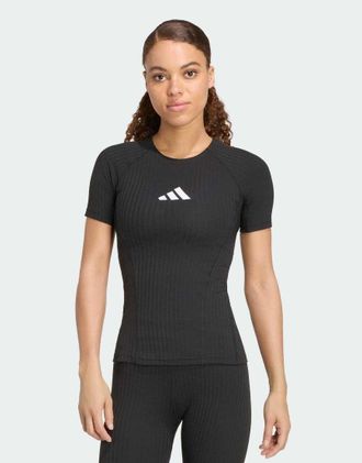 adidas Terrex xperior clima365 Kurzarm-Baselayer-T-Shirt in Schwarz