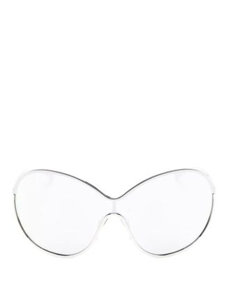 Alaia Lunettes De Soleil - M&eacute;tallique