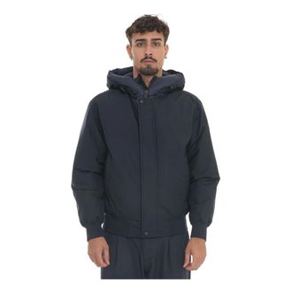 HUGO BOSS Bomber avec capuche fixe - Homme - Vestes - Bleu - Taille: XL