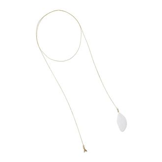 Patrizia Pepe Federanh&auml;nger Halskette - - Accessories - Damen - Gelb - ONE SIZE