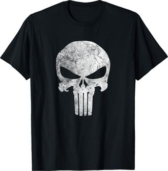 MARVEL Punisher Skull Symbol Distressed T-Shirt