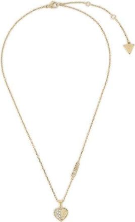 Guess Halskette Lovely Guess JUBN03 035JW Gelb vergoldet