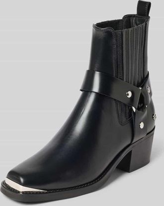 Anine Bing Boots aus Rindsnappa mit Metallspitze
