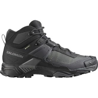 Salomon Chaussures de randonn&eacute;e X Ultra 5 Mid GTX pour homme, Noir/asphalte/Castlerock, 47 1/3 EU