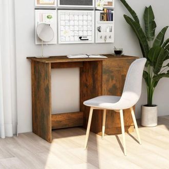 vidaXL Bureau Ch&ecirc;ne fum&eacute; 100x50x76 cm Bois ding&eacute;nierie Vidaxl