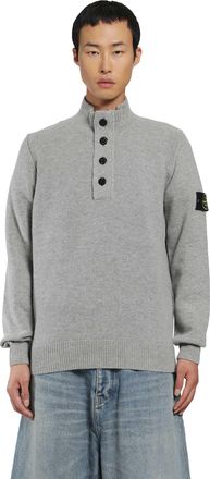 Stone Island 5100040 Lambswool Half-Zip Sweater