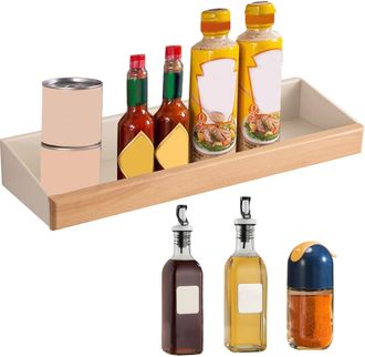 Generic Wandmontierte schwimmende Regale - Holz Display Lagerung Set, Dekorativer Organizer f&uuml;r B&uuml;cher | Badezimmer Wohnzimmer Esszimmer Bar Ecke ing L&ouml;sungen