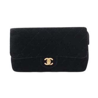 Chanel Pochette en tissu Vintage Pre-owned - Femme - Pre-owned - Noir - Taille: ONE Size