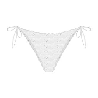 MC2 Saint Barth Miami Flower Embroidery 01 - Femme - Maillots de bain - Blanc - Taille: 42 FR