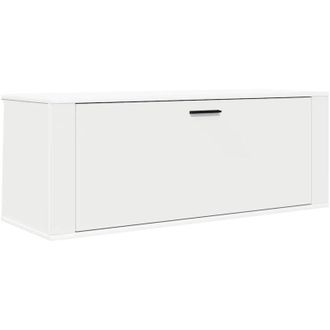 vidaXL Wand-Schuhschrank Wei&szlig; 100x35x38 cm Holzwerkstoff Vidaxl