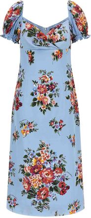 Dolce & Gabbana Robe Au Genou - Bleu Clair