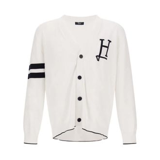 Herno Logo Cardigan - - Knitwear - Herren - Wei&szlig; - XL