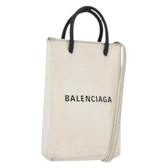 Balenciaga Sac bandouli&egrave;re vintage doccasion - Femme - Pre-owned - Blanc - Taille: ONE Size