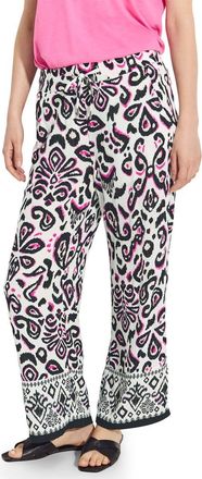 Cecil Damen B377743 7/8 Hose mit Wide Legs, Vanilla White, XXL / 26L