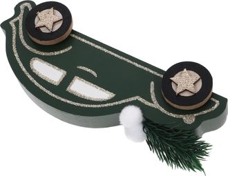 Hemobllo Holzauto Weihnachtsdekor Weihnachtsauto Tischdeko Holzautos Ornament Dekoration Weihnachtsschmuck Partyhandwerk Weihnachtshandwerk Schreibtischgeschen