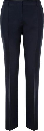Valentino Garavani Femme, Pantalons, Bleu, Taille: 42 FR Pantalon en m&eacute;lange de laine et de soie