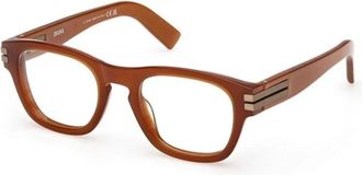 Ermenegildo Zegna Homme, Accessoires, Brun, Taille: 51 MM Optical Frame