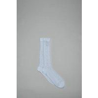 Valentino Perforated Cotton Socks with V-Logo