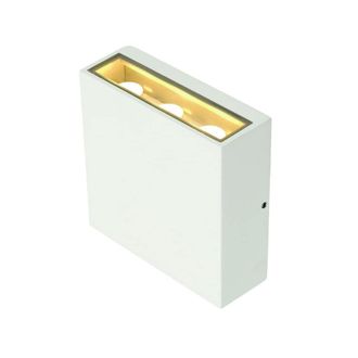 SLV Wandaufbauleuchte BIG QUAD UP/DOWN / Beleuchtung f&uuml;r W&auml;nde, Wege, Eing&auml;nge, LED Spot au&szlig;en, Aufbau-Leuchte Outdoor, Gartenlampe / IP54 3000K 8.2W 640l