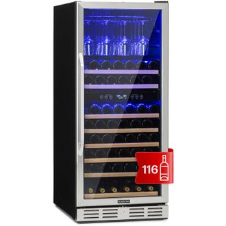 Klarstein Klarstein - Vinovilla Grande 116 Built-in Duo Gro&szlig;raum-Weink&uuml;hlschrank 310l 116 Fl. led