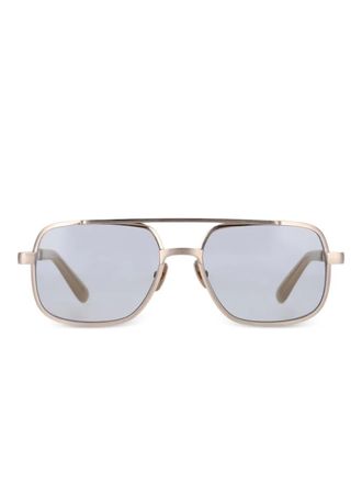 Yellows Plus Blaire Sonnenbrille im Metallic-Look - Gold