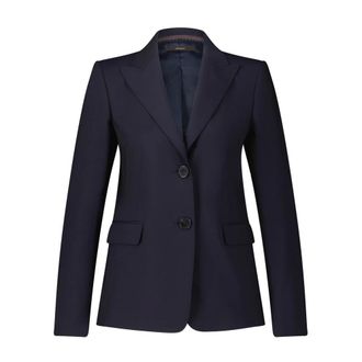 Windsor Eleganter Woll-Stretch-Blazer - - Jackets - Damen - Blau - 2XS