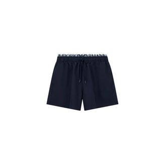 Emporio Armani Badeshorts mit Logo-Bund - - Swimwear - Herren - Blau - S