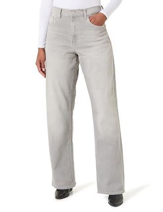 7 For All Mankind Tess Trouser Drive Jeans, Gris, 31W Femmes