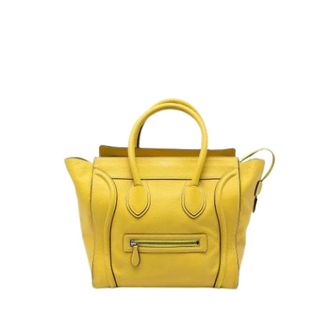 Celine Pre-owned Mini Luggage Tote - Femme - Pre-owned - Jaune - Taille: ONE Size