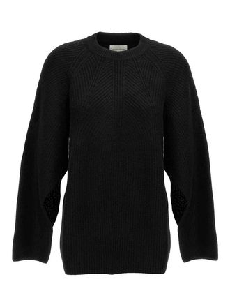 Loulou Studio Pull Col Rond - Noir