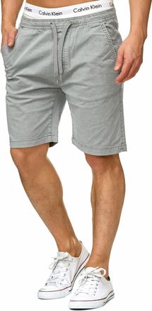 Indicode Herren Kelowna Chino Shorts mit 4 Taschen aus 98% Baumwolle | Bermuda Sommershorts f&uuml;r M&auml;nner Lt Grey, XL